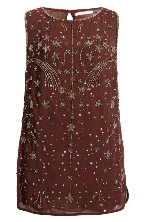 Free People Brighter Days Beaded Minidress