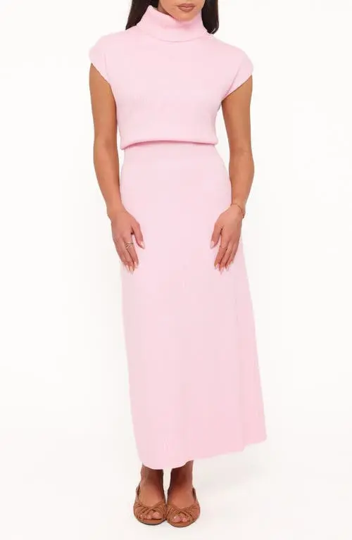 PETAL & PUP Avalon Turtleneck Midi Dress