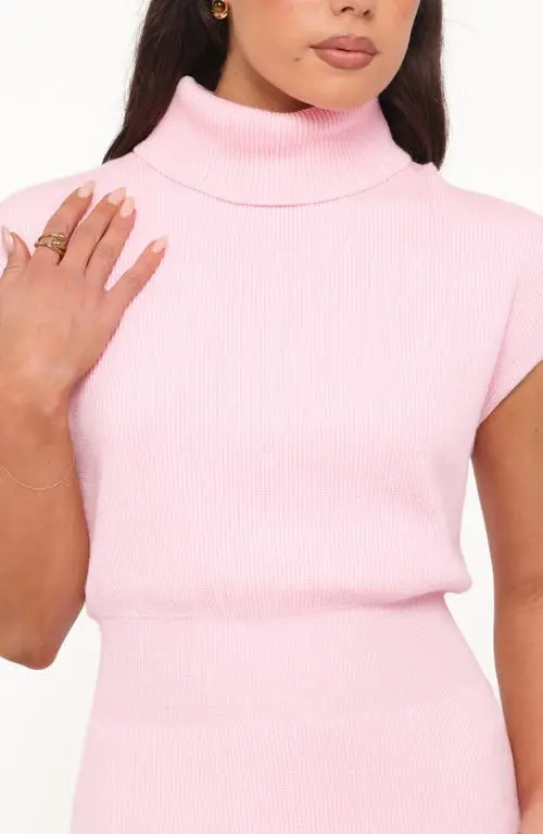 PETAL & PUP Avalon Turtleneck Midi Dress