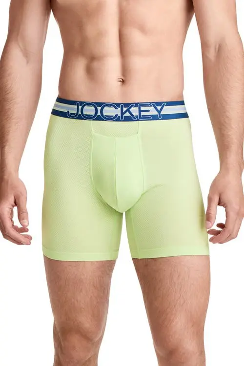 JOCKEY Sport Stability Pouch Microfiber 6" Boxer Brief - Fresh Sprout