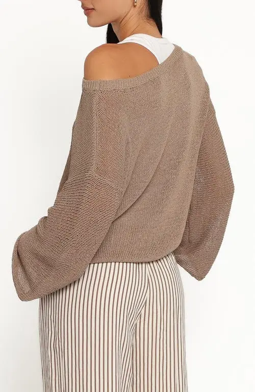 PETAL & PUP Florica Off Shoulder Sweater