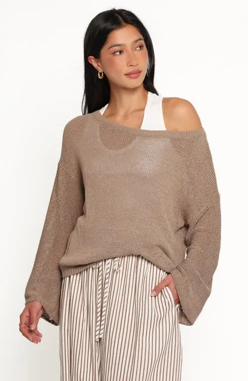 PETAL & PUP Florica Off Shoulder Sweater