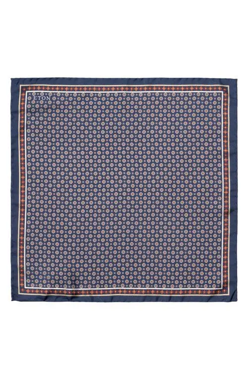Eton Floral Silk Twill Pocket Square