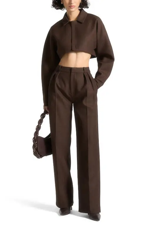 Manière De Voir Elya Tailored Super Cropped Jacket