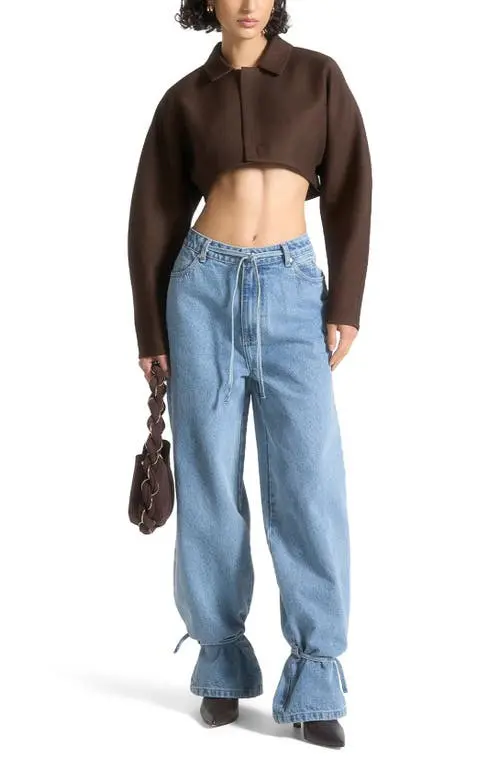 Manière De Voir Elya Tailored Super Cropped Jacket