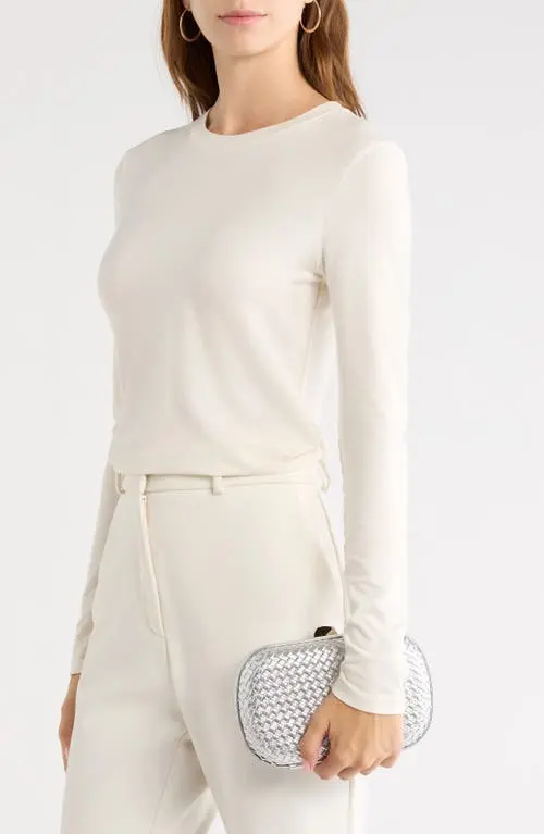 OLGA BERG Ella Woven Clutch