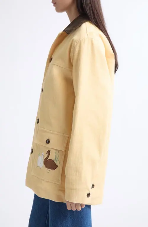 TANNER FLETCHER Porter Swan Embroidered Barn Jacket