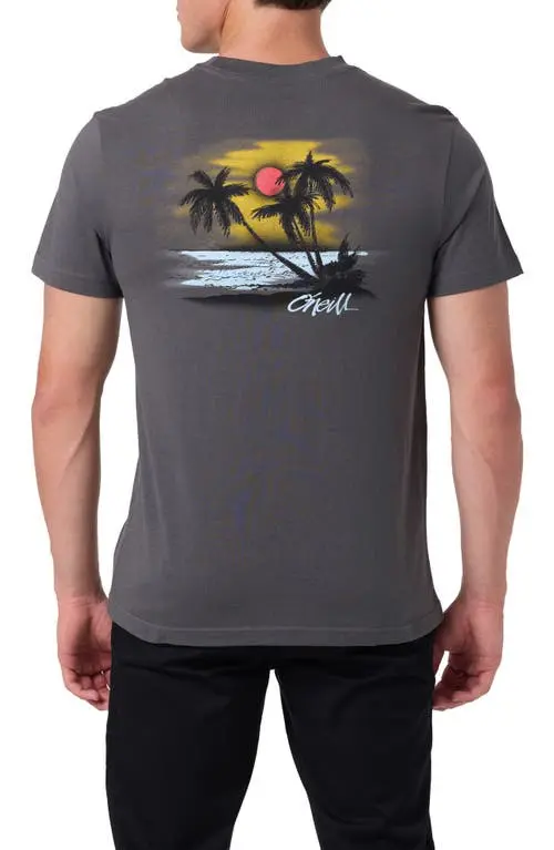 O'Neill Tropics Classic Cotton Graphic T-shirt - Dark Shadow