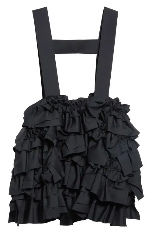 Tao Comme Des Garçons Ruffle Tiered Pinafore Minidress