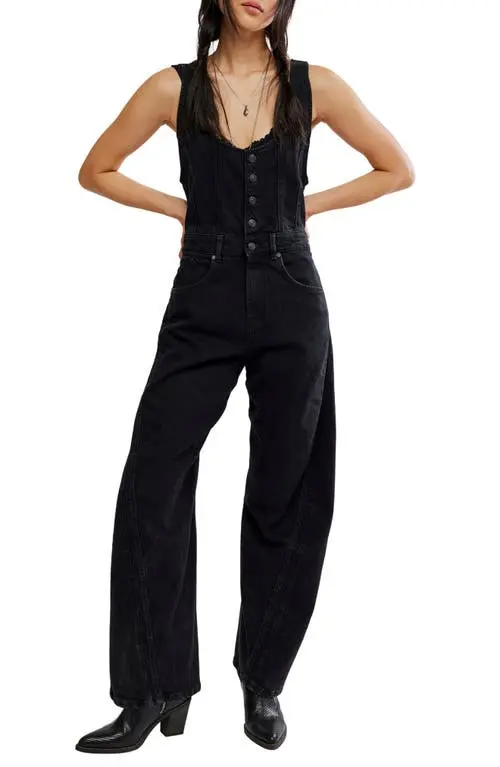 Free People We The Free Corsica Jumpsuit - Raven