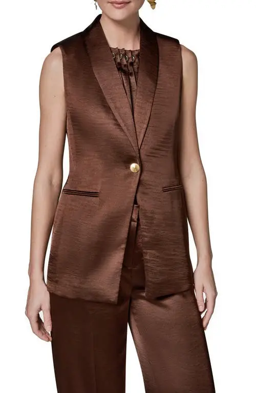 Donna Karan New York One-button Vest - Canyon