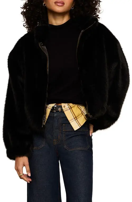 Sanctuary Everest Faux Fur Bomber Jacket