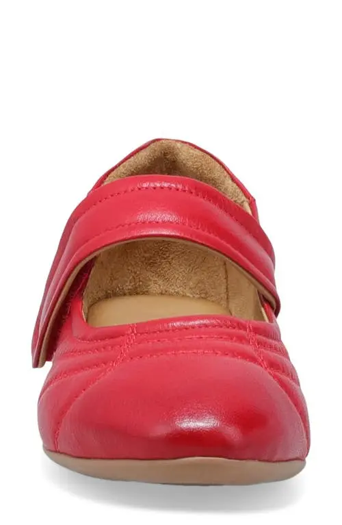 Miz Mooz Karin Leather Mary Jane Flat - Red