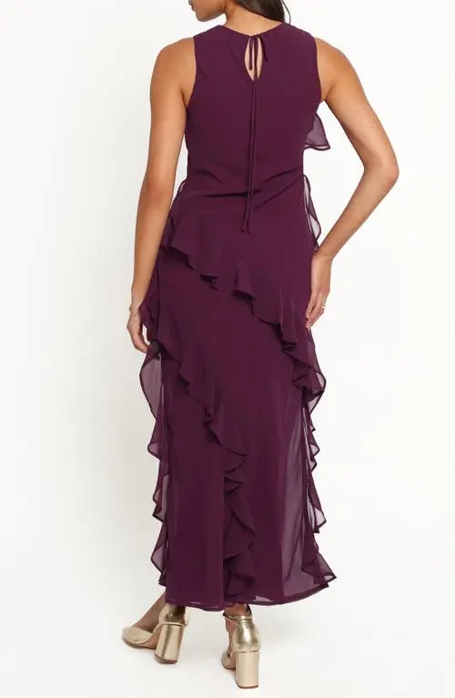 PETAL & PUP Oriella Ruffle Maxi Dress