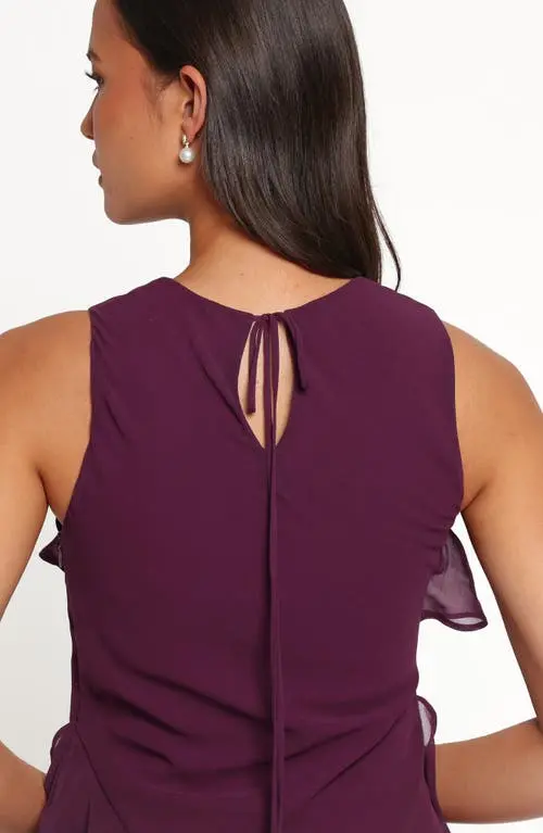 PETAL & PUP Oriella Ruffle Maxi Dress