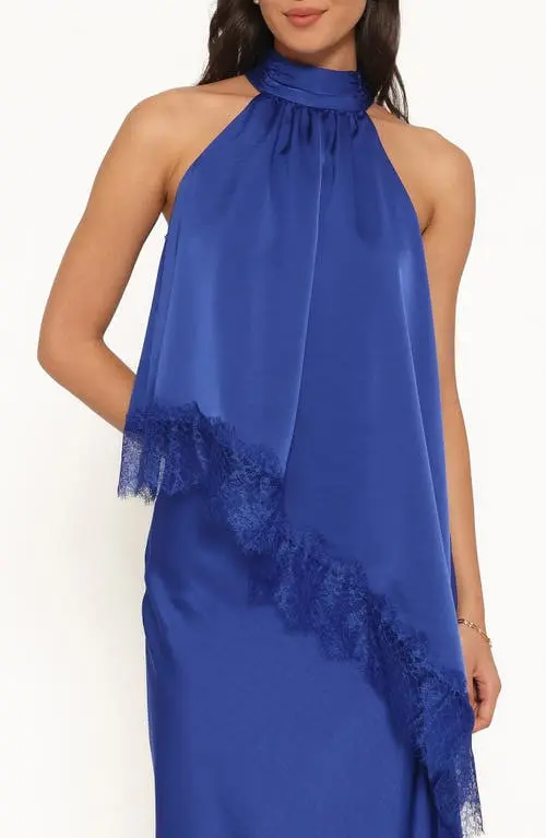 PETAL & PUP Zarni Lace Trim Halter Top