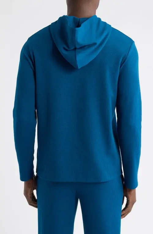 BOSS Waffle Knit Hooded Lounge T-shirt