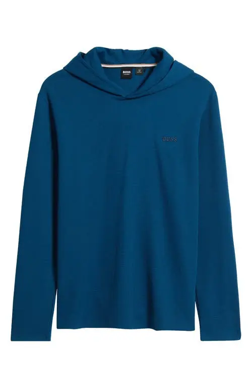 BOSS Waffle Knit Hooded Lounge T-shirt