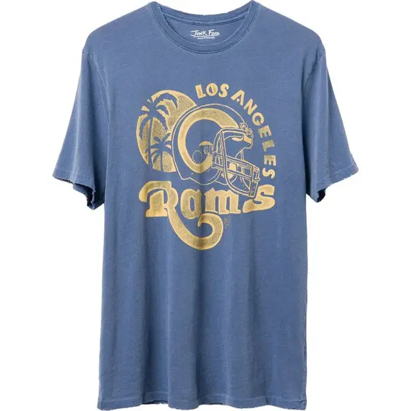 Junk Food Los Angeles Rams Surf Cotton Graphic T-shirt