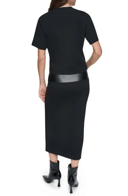 Dkny Charm Bracelet Graphic T-shirt - Black