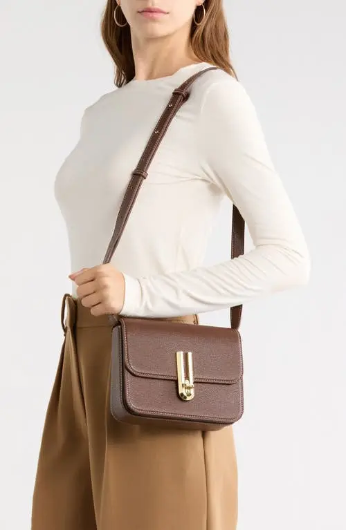 Jw Pei Evania Lock Pebbled Faux Leather Shoulder Bag