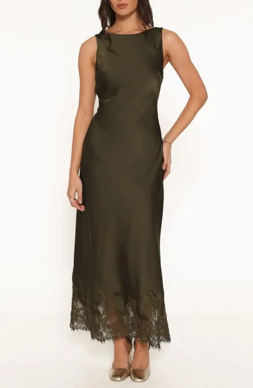 PETAL & PUP Honey Lace Hem Maxi Dress