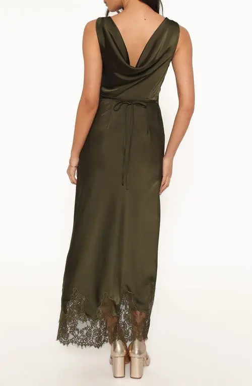 PETAL & PUP Honey Lace Hem Maxi Dress