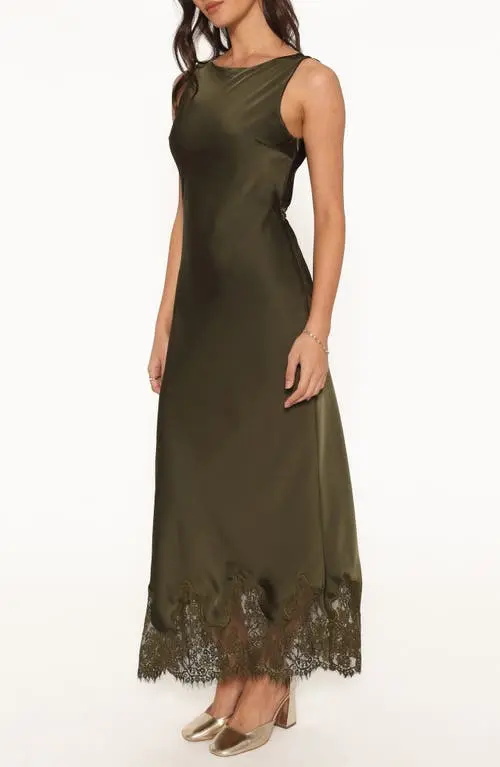 PETAL & PUP Honey Lace Hem Maxi Dress