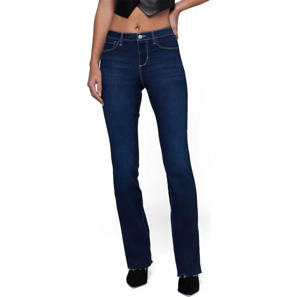 L'Agence Ruth High Waist Straight Leg Jeans - Robles