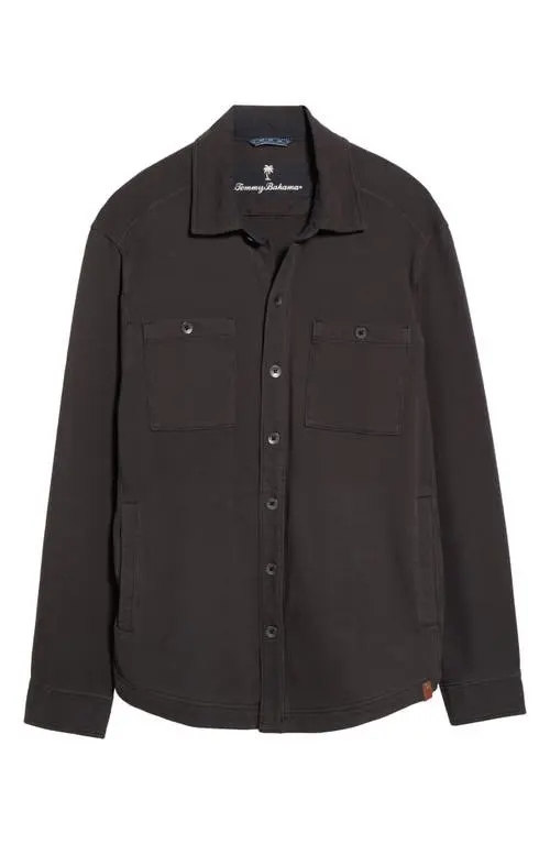 Tommy Bahama Ben And Terry Coastal Shirt Jacket - Coal