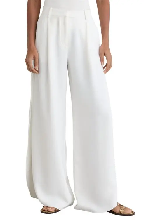 REISS Deena Side Split Wide Leg Trousers