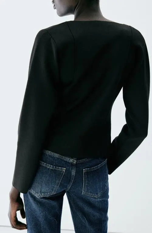 Mango Apollo V-neck Knit Jacket