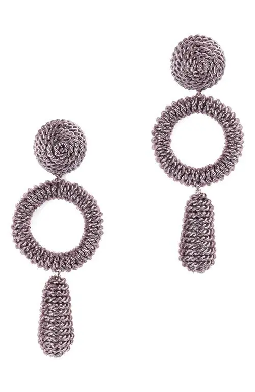Deepa Gurnani Mukri Drop Earrings - Gray