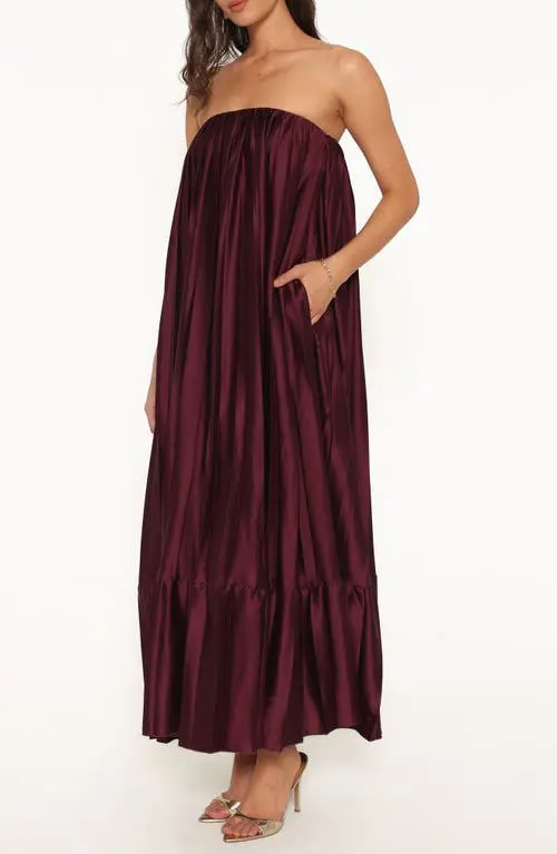 PETAL & PUP Nalania Strapless Maxi Dress