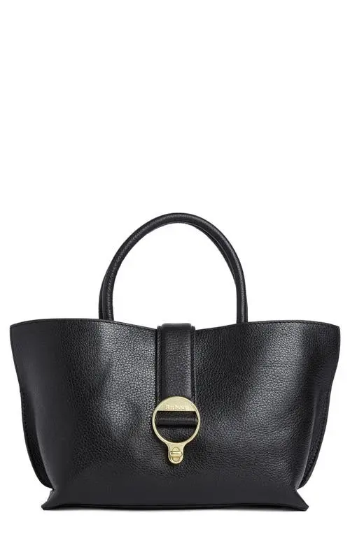 Barbour Alder Mini Leather Tote - Black