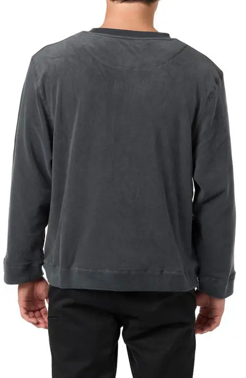 O'Neill Traveler Superfleece Crewneck Sweatshirt - Heather Dark Shadow