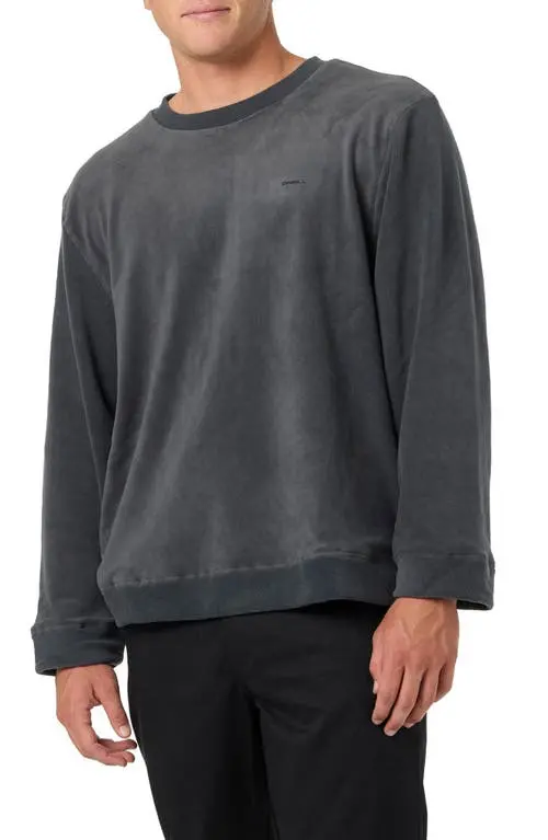 O'Neill Traveler Superfleece Crewneck Sweatshirt - Heather Dark Shadow