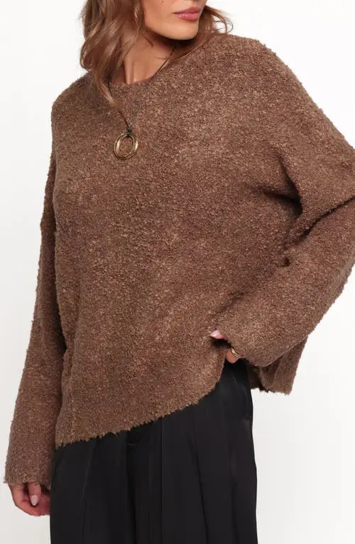 PETAL & PUP Freida Boucle Knit Sweater