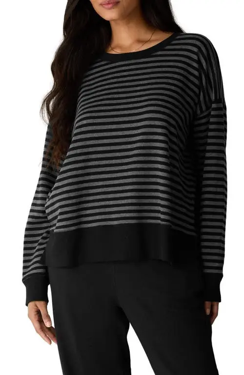 Eileen Fisher Stripe Crewneck Long Sleeve T-shirt