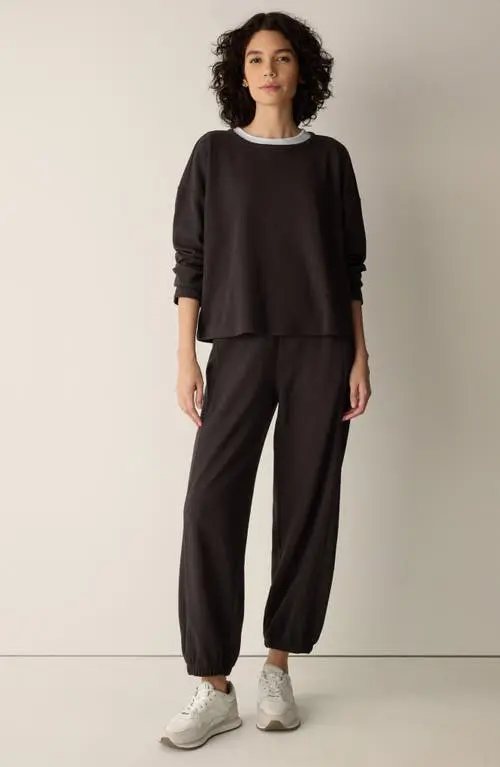 Eileen Fisher Organic Cotton & Tencel Lyocell Box Top