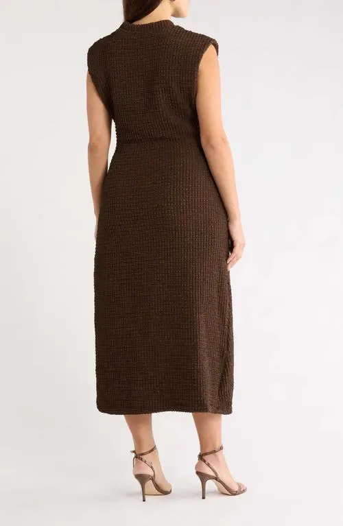 SUGARLIPS Mock Neck Bubble Knit Dress