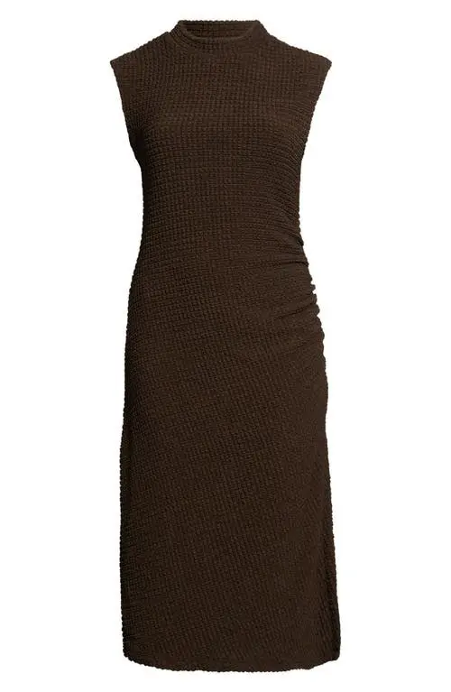 SUGARLIPS Mock Neck Bubble Knit Dress