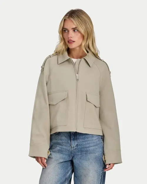 HERA Studio Boxy Fit Cropped Jacket