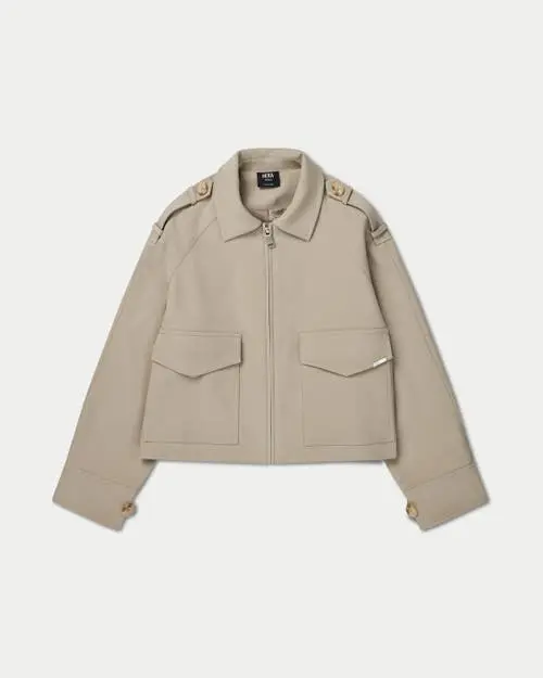 HERA Studio Boxy Fit Cropped Jacket