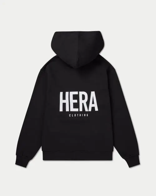 HERA Staple Relaxed Fit Zip Up Hoodie