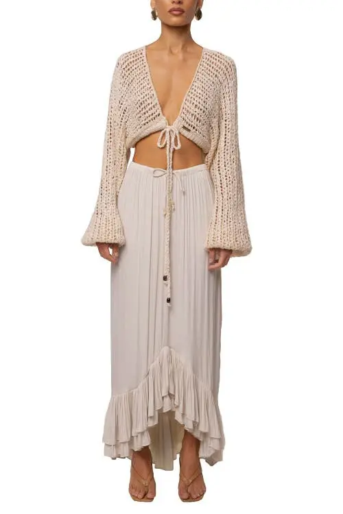 JLUXLABEL Deep Waters Crochet Top