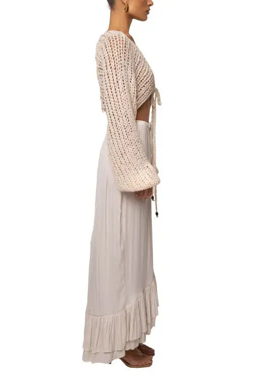 JLUXLABEL Deep Waters Crochet Top