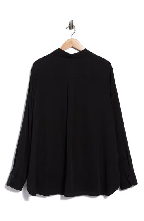 Vince Stretch Silk Slim Blouse