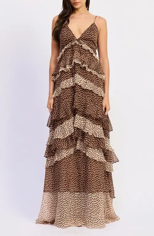 EN SAISON Diana Tiered Ruffle Maxi Sundress