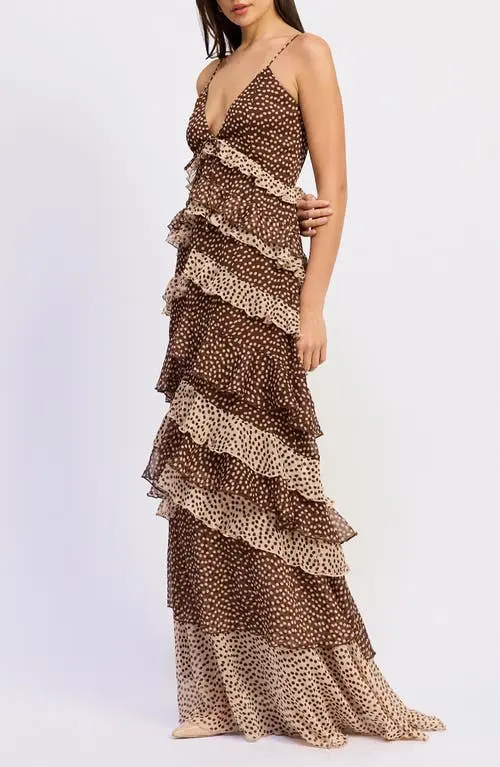 EN SAISON Diana Tiered Ruffle Maxi Sundress